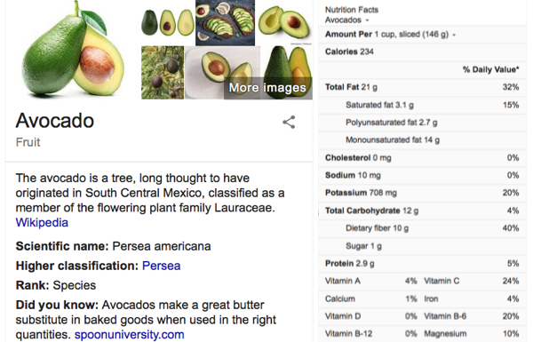 Health Nut? Google's Getting the Nutrition Info You Need ...